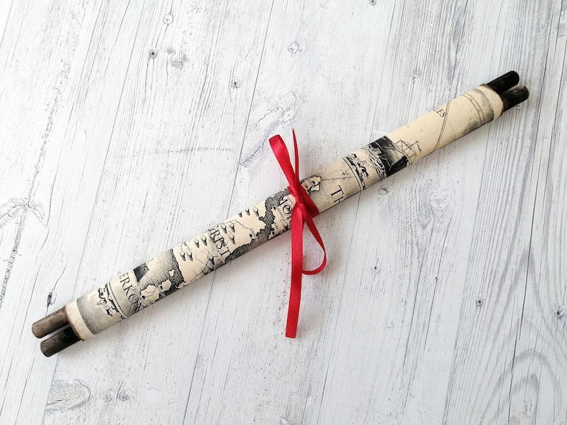 Dishonored World Map on Handmade Scroll Pandyssian Continent - Etsy