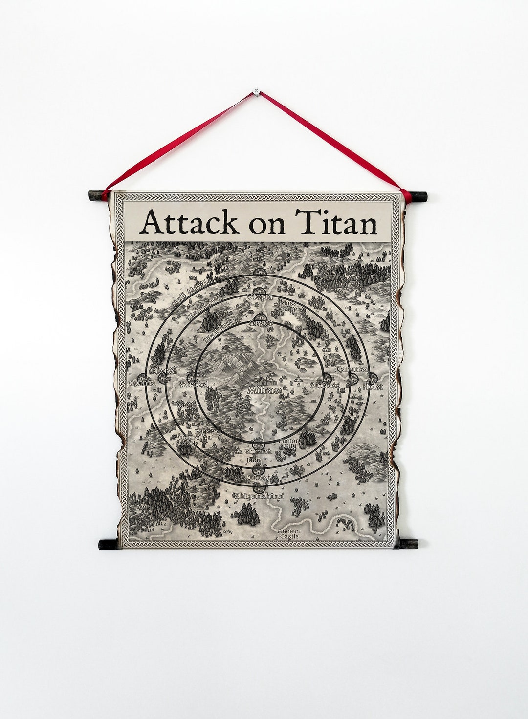 Attack on Titan Map, Paradis Island Map, Walls of Paradis, Map of Walls ...