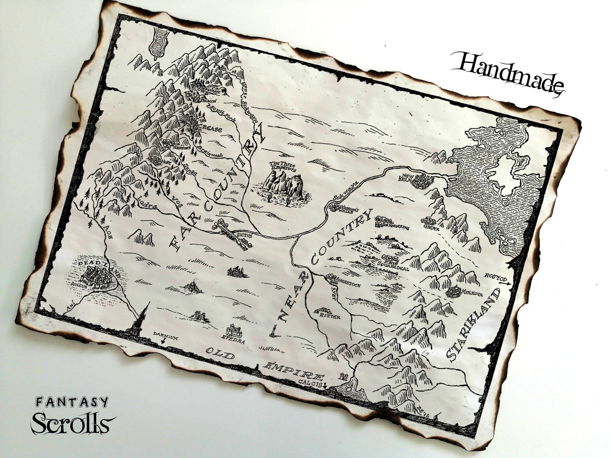 Red Country Map the First Law Map of Far Country and Near - Etsy