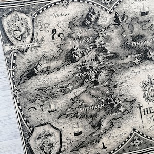 Empire of the Vampire Map, Handmade Scroll, Fantasy Art - Etsy