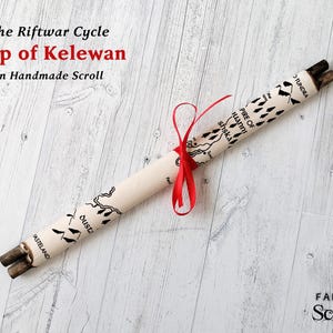 Kelewan Map, the Riftwar Cycle Map on Handmade Scroll, Midkemia Map ...