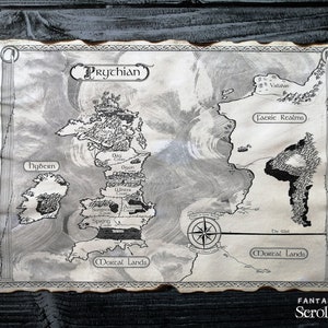 Map of Prythian, ACOTAR Map, Realm of Faeries Map, A Court of Thorns ...