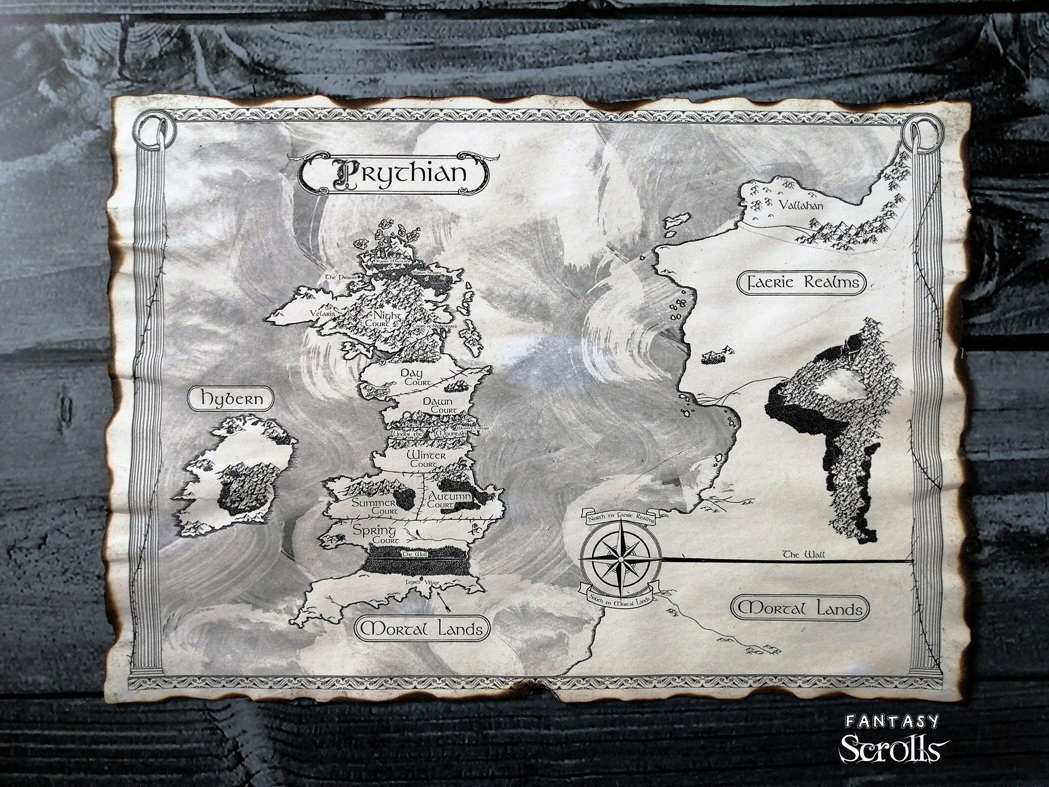 Map of Prythian ACOTAR Map Realm of Faeries Map A Court of - Etsy Australia