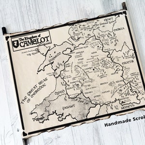 The Kingdom of Camelot Map, Merlin World, King Arthur Camelot Art ...