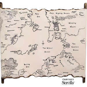 Elric's World Map, the World of Melniboné and the Young Kingdoms Map ...