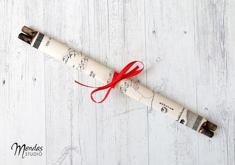 Poppy War Map on Handmade Scroll, Fantasy Bookish Gift for Book Lovers ...