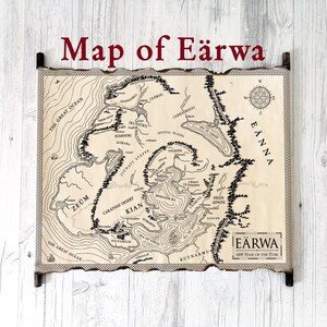 Continent of Eärwa Map, the Prince of Nothing Book Map, Eärwa Fantasy ...