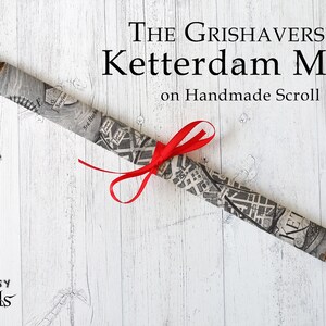 Ketterdam Map, Six of Crows, Handmade Grishaverse Scroll - Etsy