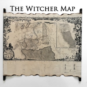 WITCHER, the Northern Kingdoms the Witcher Map, Cintra, Temeria Map ...