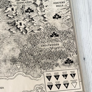 Red Rising Book Map on Handmade Scroll, Red Rising Saga Map, Golden Son ...