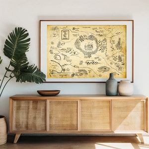 Camelot Map Poster – King Arthur's Kingdom Art Print - Etsy