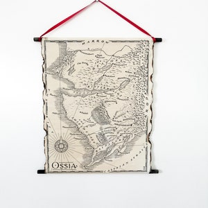 Ember Blade Map, Handmade Fantasy Scroll, Chris Wooding Art, Ossia Map ...