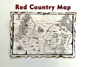 Red Country Map the First Law Map of Far Country and Near - Etsy