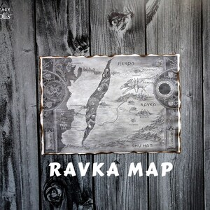 Ravka the Grisha Trilogy Map, Grishaverse Map, Shadow and Bone Map ...