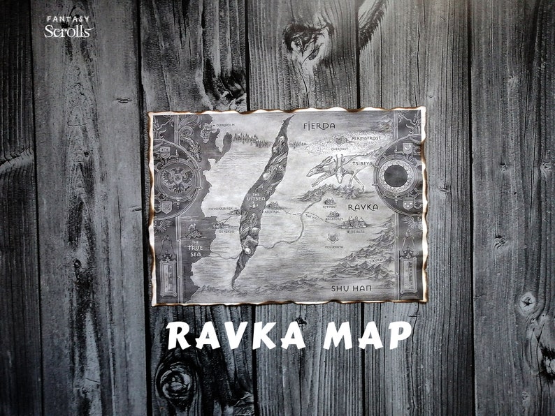 Ravka the Grisha Trilogy Map Grishaverse Map Shadow and Bone - Etsy