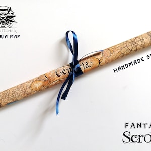 The Witcher Temeria Color Map Scroll, the Northern Kingdoms Map ...