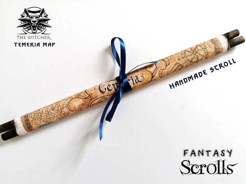 The Witcher Temeria Color Map Scroll the Northern Kingdoms - Etsy