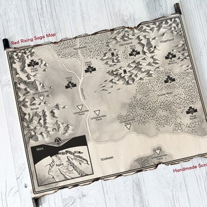 Red Rising Saga Map on Handmade Scroll, German Edition Map, Red-rising ...