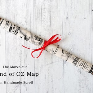 Map of the Marvelous Land of Oz, the Wonderful Wizard of Oz Map ...