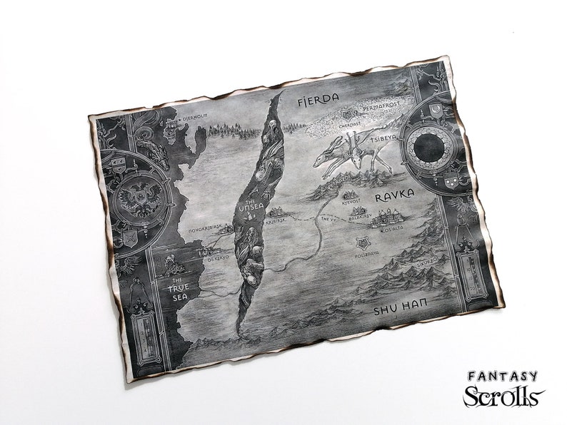 Ravka the Grisha Trilogy Map Grishaverse Map Shadow and Bone - Etsy