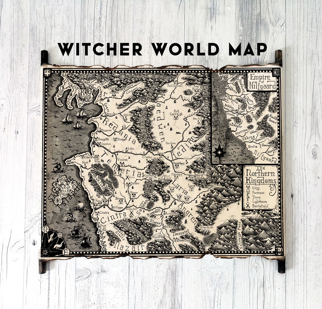 Witcher Map - the Northern Kingdoms Map and the Nilfgaardian Empire ...