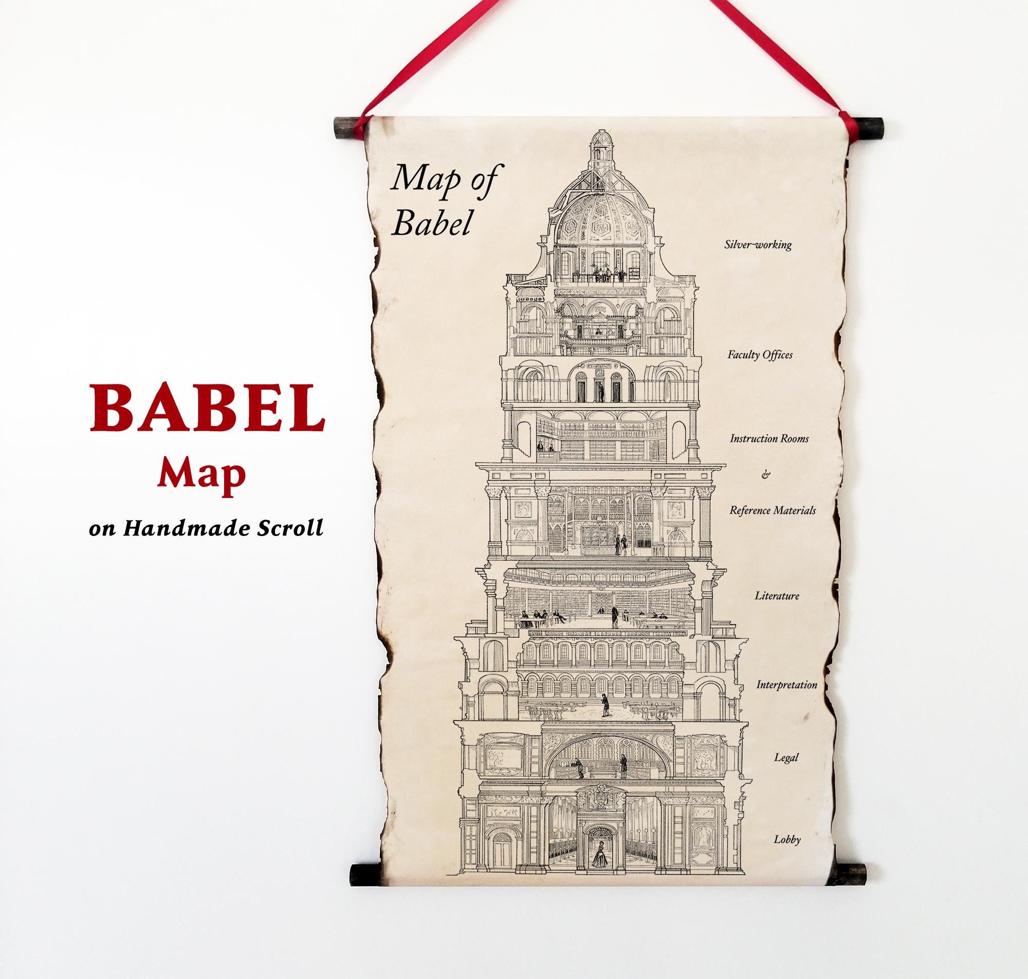Babelmap Free Babel Map Etsy