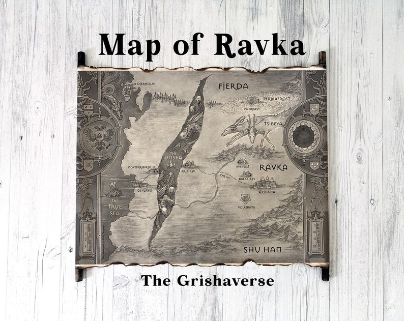 Ravka Map Handmade Scroll, Grishaverse, Shadow and Bone - Etsy