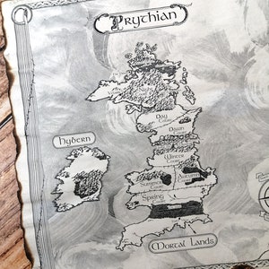 Map of Prythian, ACOTAR Map, Realm of Faeries Map, A Court of Thorns ...