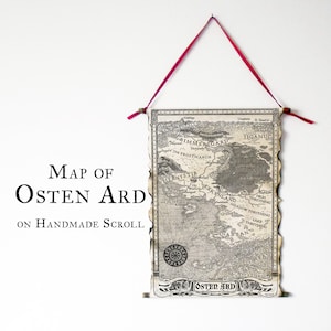 Osten Ard Map on Handmade Scroll, Memory, Sorrow and Thorn Map, the ...