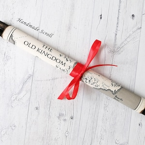 The Old Kingdom Map on Handmade Scroll, Abhorsen Map, Mogget's Map ...