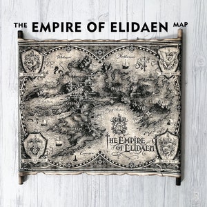 The Empire of the Vampire Map on Handmade Scroll, the Empire of Elidaen ...