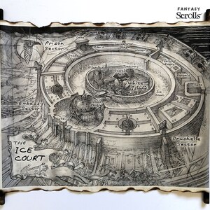 The Ice Court Map, Shadow and Bone, Fjerdan Military Stronghold - Etsy