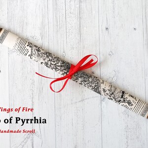 Map of Pyrrhia on Handmade Scroll, Inspired by Wings of Fire Book ...