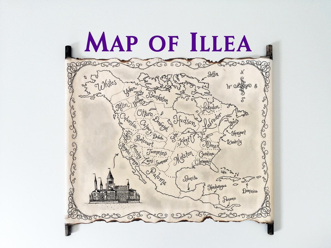 Illea Book Map, the Selection Map, Kiera Cass Map, the Elite Map, the ...