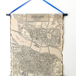 Arkham City Map, H. P. Lovecraft Country Massachusetts, Cthulhu Mythos ...