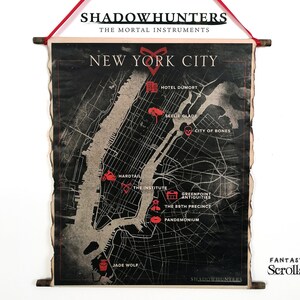 The Mortal Instruments New York City Map, Shadowhunters Map, NY Map the ...