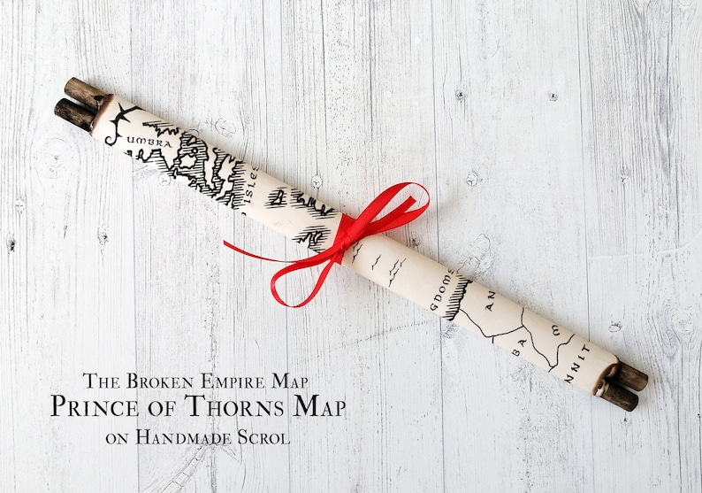 Broken Empire Map Scroll, Mark Lawrence, Handmade Fantasy Art - Etsy