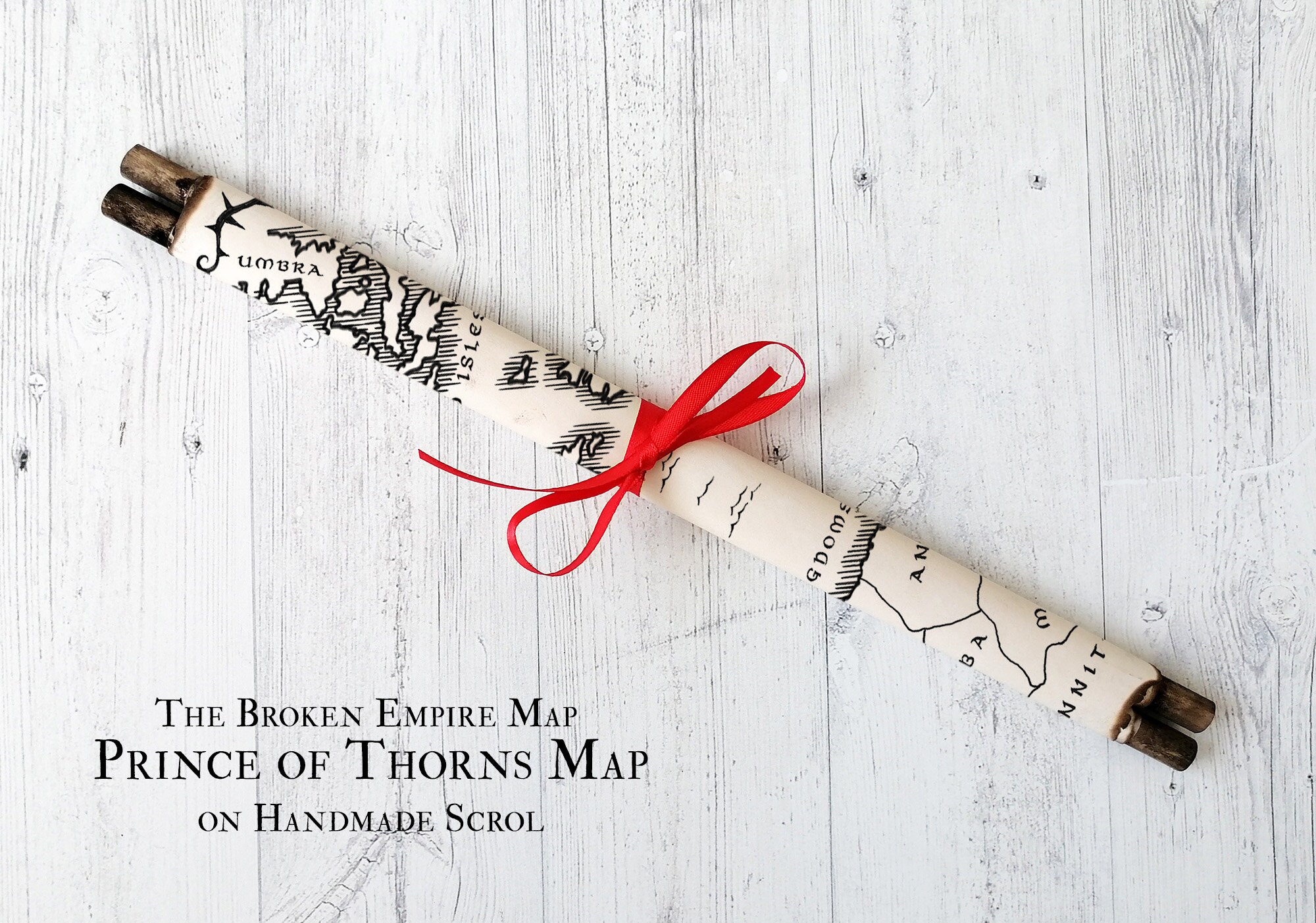 Broken Empire Map Scroll, Mark Lawrence, Handmade Fantasy Art - Etsy