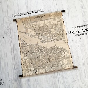 Arkham City Map, H. P. Lovecraft Country Massachusetts, Cthulhu Mythos ...