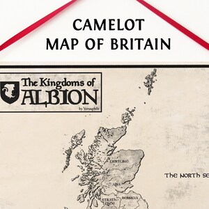 The Kingdoms of Albion, Camelot Map of Britain, King Arthur’s Map of ...