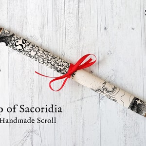 Map of Sacoridia on Handmade Scroll, Fantasy Map, Green Rider Map ...