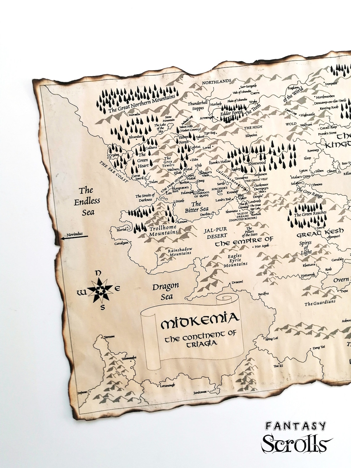 The Riftwar Cycle Map Midkemia Map Magician Map Silverthorn - Etsy Israel