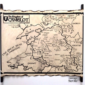 The Kingdom of Camelot Map, the Kingdoms of Albion Map, Camelot Map ...