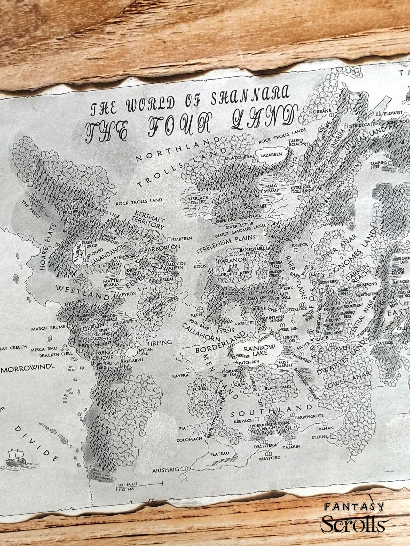 The Four Lands Shannara Map the Realm of Shannara Map the - Etsy UK