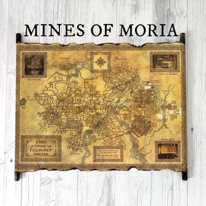Moria Map, Midle Earth Map of Moria Mines, a Map of Where the ...