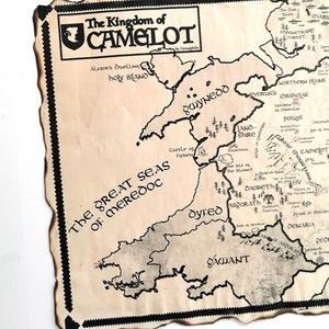 The Kingdom of Camelot Map, the Kingdoms of Albion, King Arthur and ...