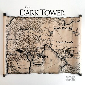 Mid-world Map, the Dark Tower Map, the Gunslinger Map, All-world, In ...