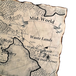 Mid-world Map, the Dark Tower Map, the Gunslinger Map, All-world, In ...
