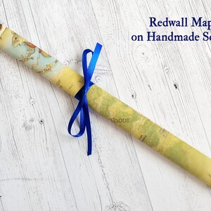 REDWALL Map on Handmade Scroll, Redwall Country and Beyond Map, Redwall ...