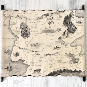 Fillory Map on Handmade Scroll, the Magicians Map, the Magician King ...